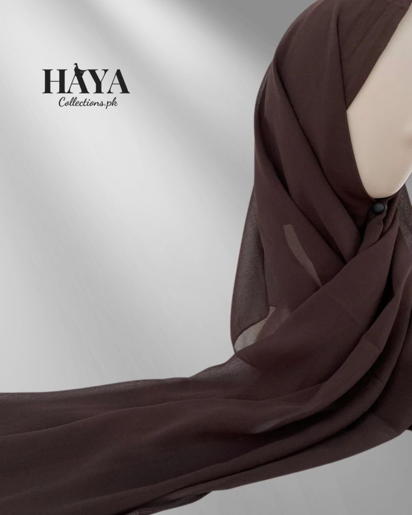 Brown Georgette Hijab